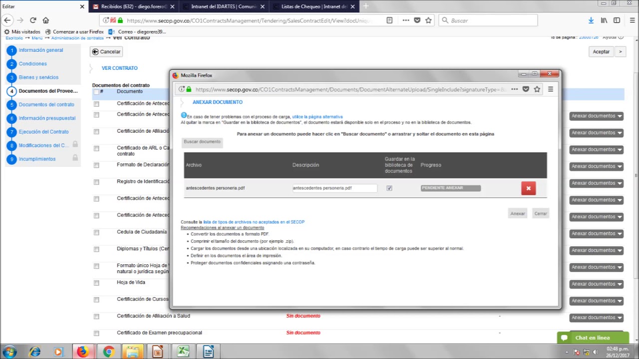 SECOP II - ANEXAR DOCUMENTOS DESDE EL COMPUTADOR
