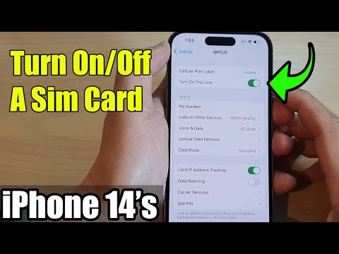 iPhone 14's/14 Pro Max: How to Turn On/Off A Sim Card
