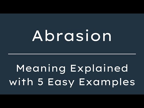 Abrasion Meaning in English With 5 Example Sentences, Definition of Abrasion