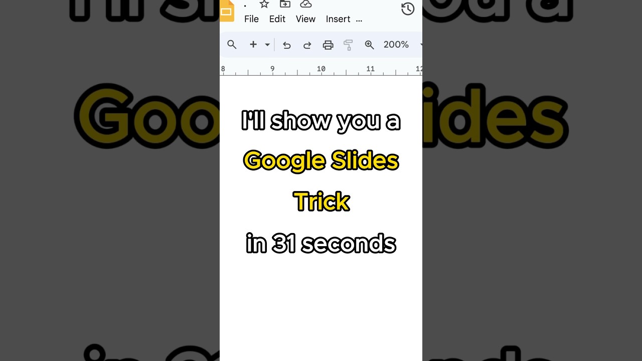 10x your Google Slides in 31 seconds 🤯 Leave a comment if you want more tricks #googleslides