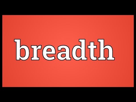 Breadth Meaning