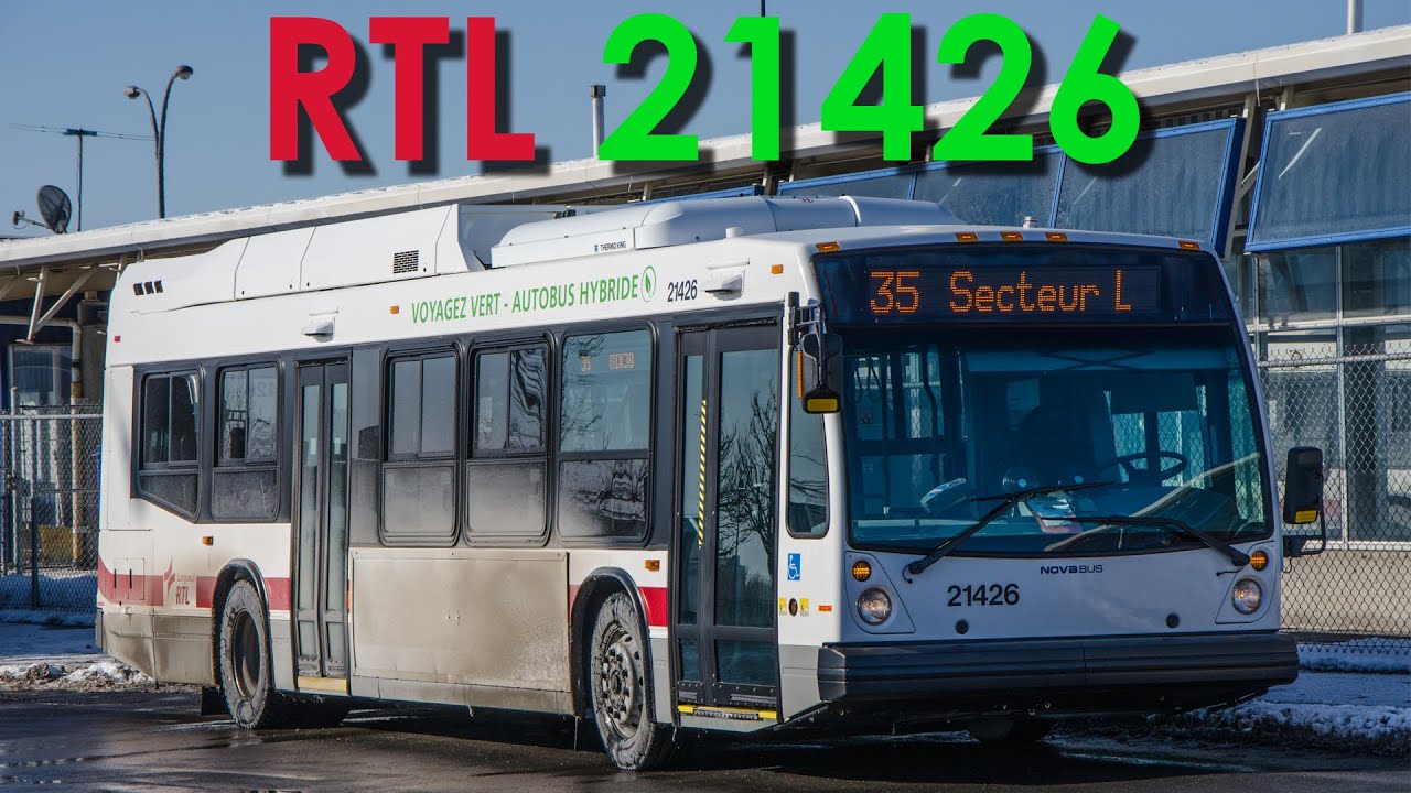 A ride on Longueuil RTL 21426! (2014 Nova Bus LFS HEV - Full HD)