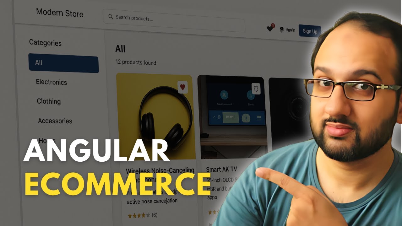 Angular Modern E-Commerce Tutorial - Project Setup & Layout (Part 1)