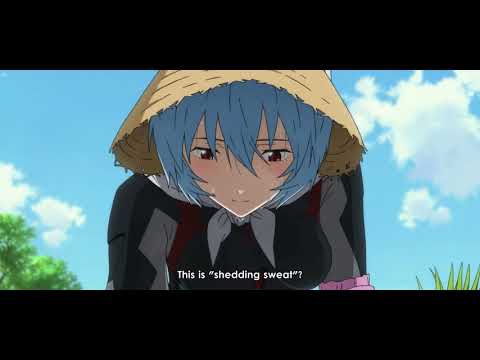Rei Ayanami falls.