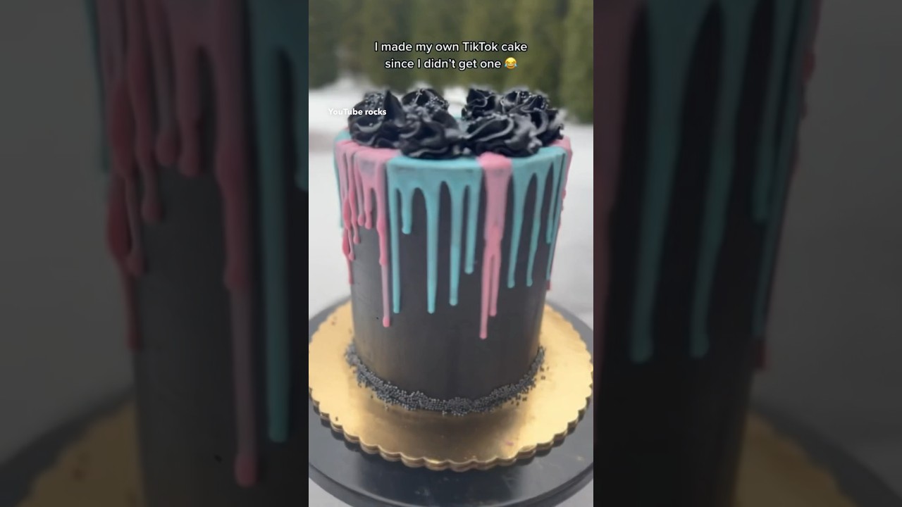TT: when I made my own TikTok cake cause TikTok didn’t send me one