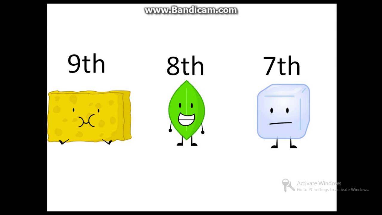 Top BFDI Character Contest 21