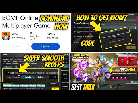 BGMI SUPER SMOOTH IS HERE | DOWNLOAD 3.9 UPDATE NOW | HOW TO GET WOW CREATION IN BGMI | UC UP EVENT