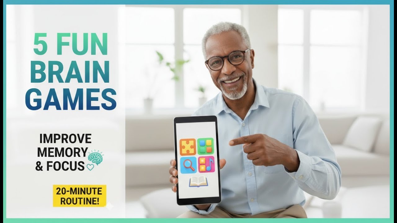 5 Fun Brain Games That Improve Memory & Focus for Seniors Above 50 🧠 (Cognitive Health)