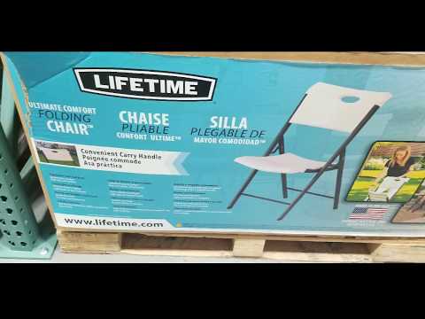 Costco! LIFETIME Ultimate Comfort Commercial Grade Folding Chair! $21 ...