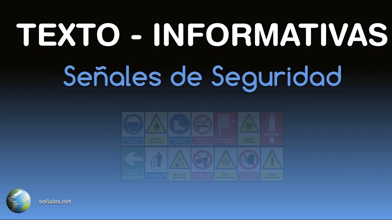 senales informativas texto