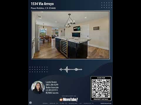 1534 Via Arroyo, Paso Robles, CA 93446 | 3 Bedroom Home For Sale