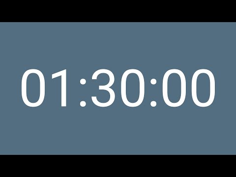 STUDY TIMER - 1 Hour 30 Minute Timer | 90 Minute Timer