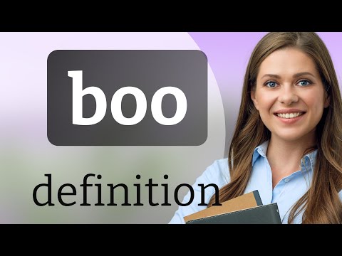 Boo • meaning of BOO