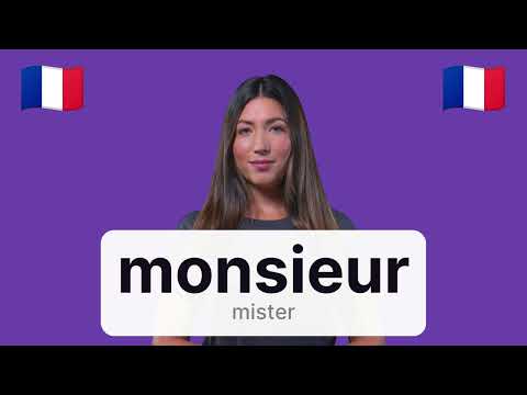 How to pronounce "monsieur" (mister) in French