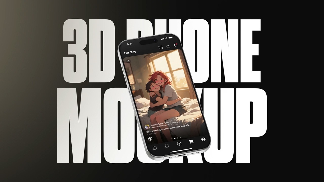 3D Phone Mockup App Promotion - After Effects Template