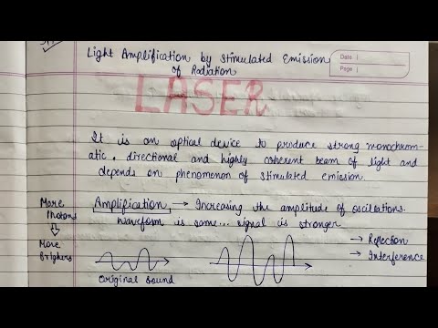 APPLIED PHYSICS- LASERS NOTES PART 1 /ENGINEERING PHYSICS 1ST YEAR B.TECH