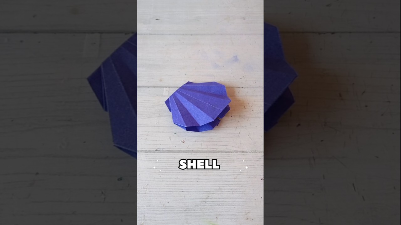 SEA SHELL ORIGAMI TUTORIAL| DIY PAPER SHELL CRAFT STEP BY STEP FOLDING| CUTE SHELL CRAFT| ARTWORK