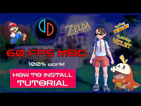 60 FPS Yuzu Mod For all games Tutorial: How To Install 60 FPS Mod For Yuzu (pokemon, zelda,mario...)
