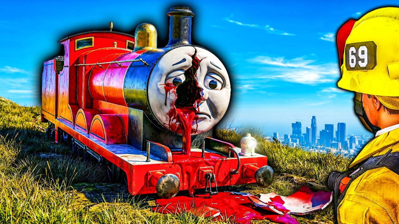 Repairing James the Red Engine's FACE in GTA 5!