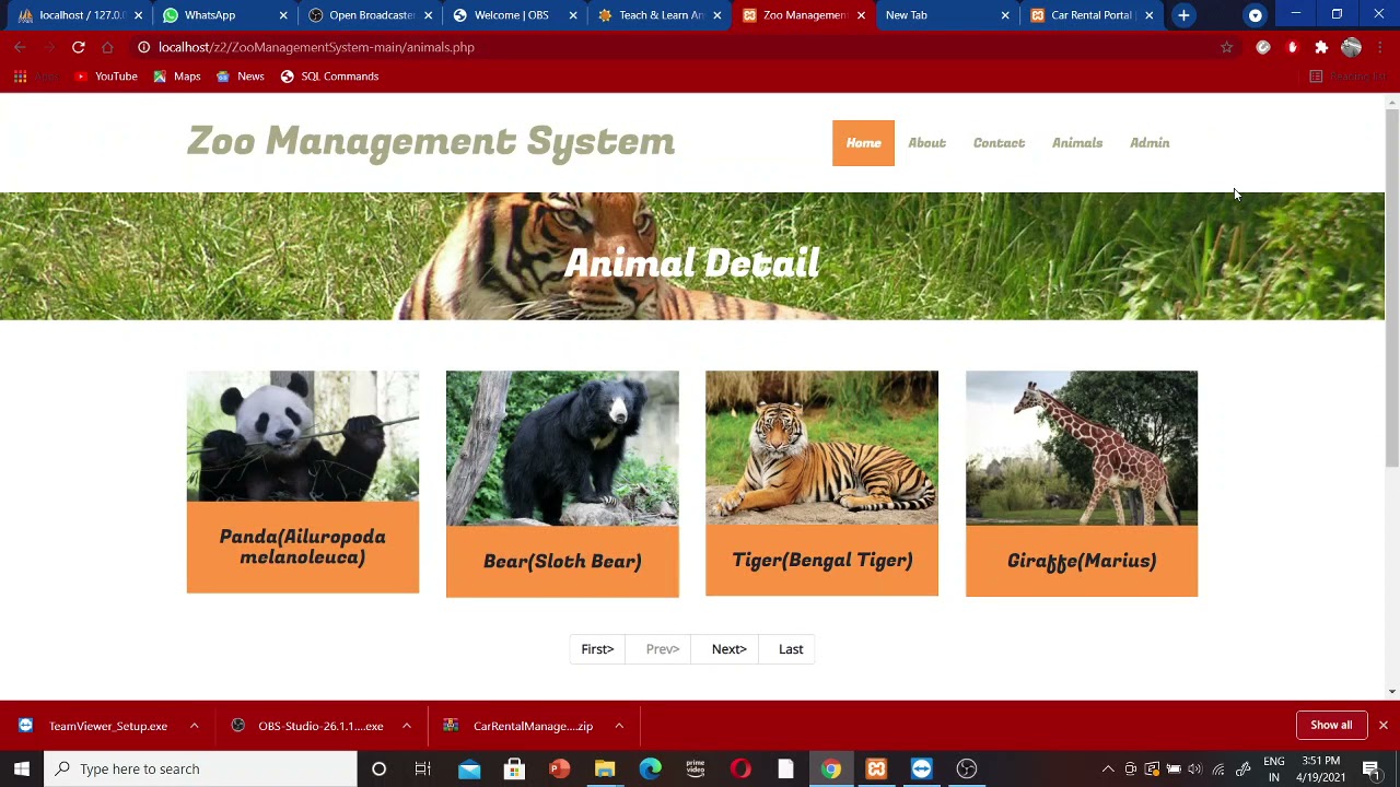 Zoo Management System