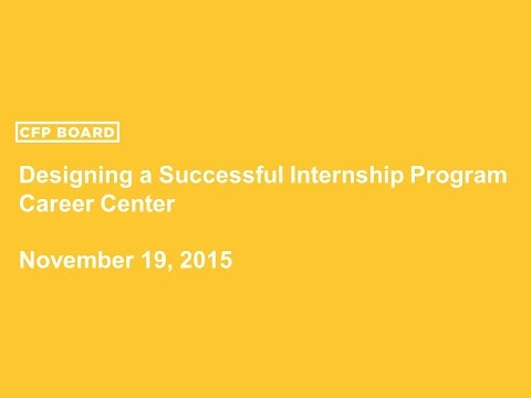 Designing Successful Internship Programs