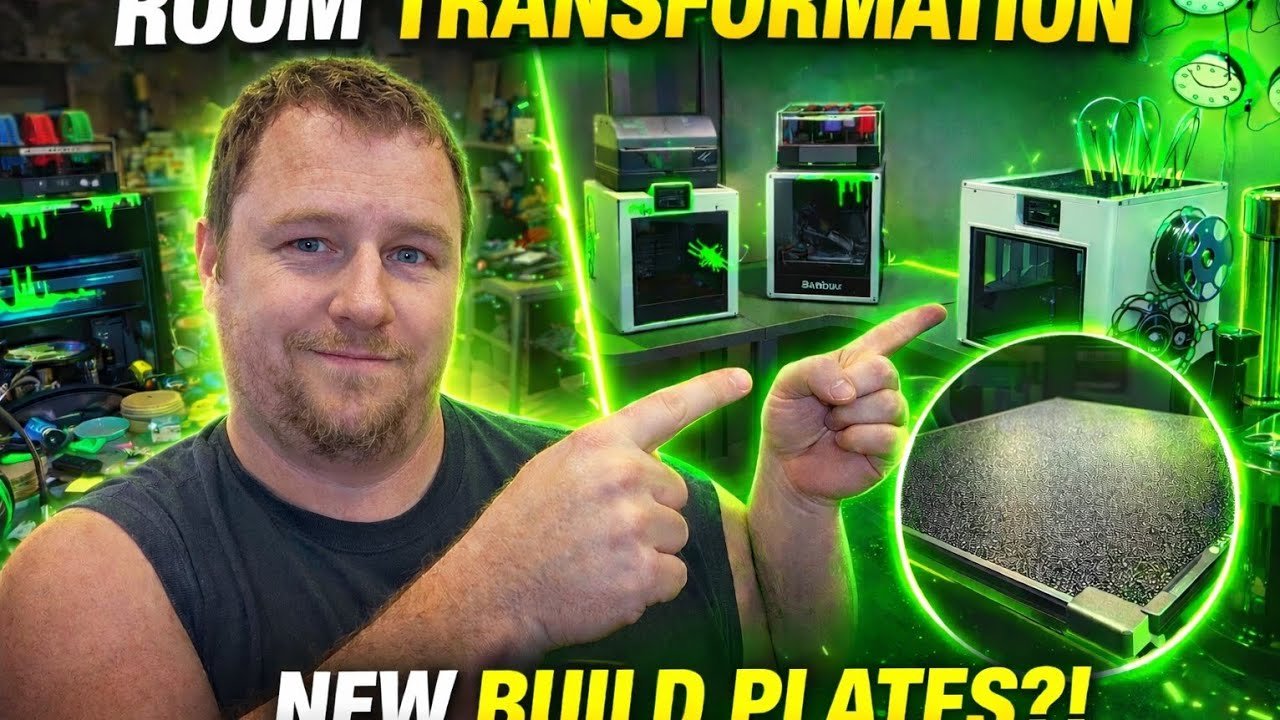 Printer Room Update and My New Favorite Build Plates!