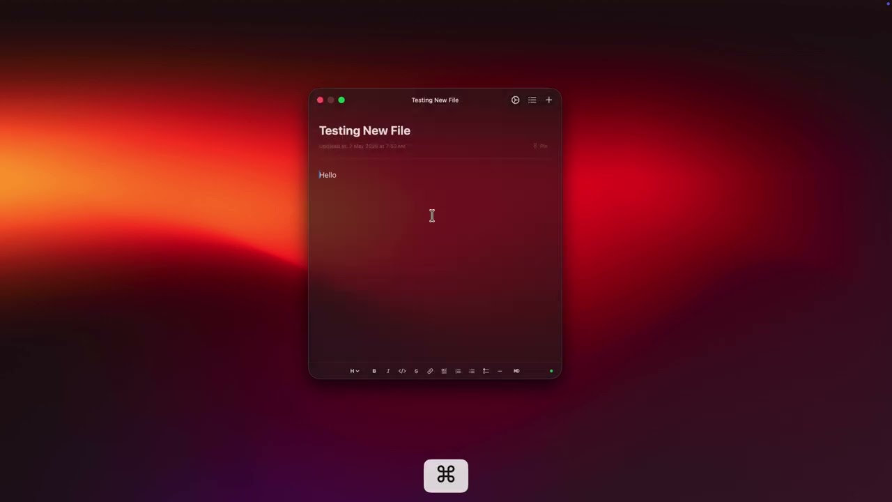 Flotnote - Floating Markdown editor for macOS (flotnote.app)