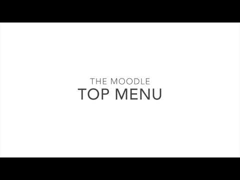 The top menu of your Moodle platform