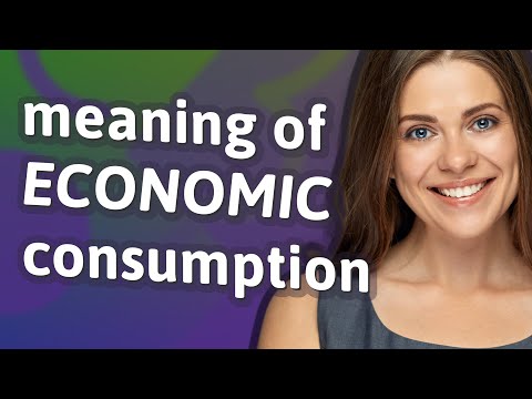 Economic consumption | meaning of Economic consumption