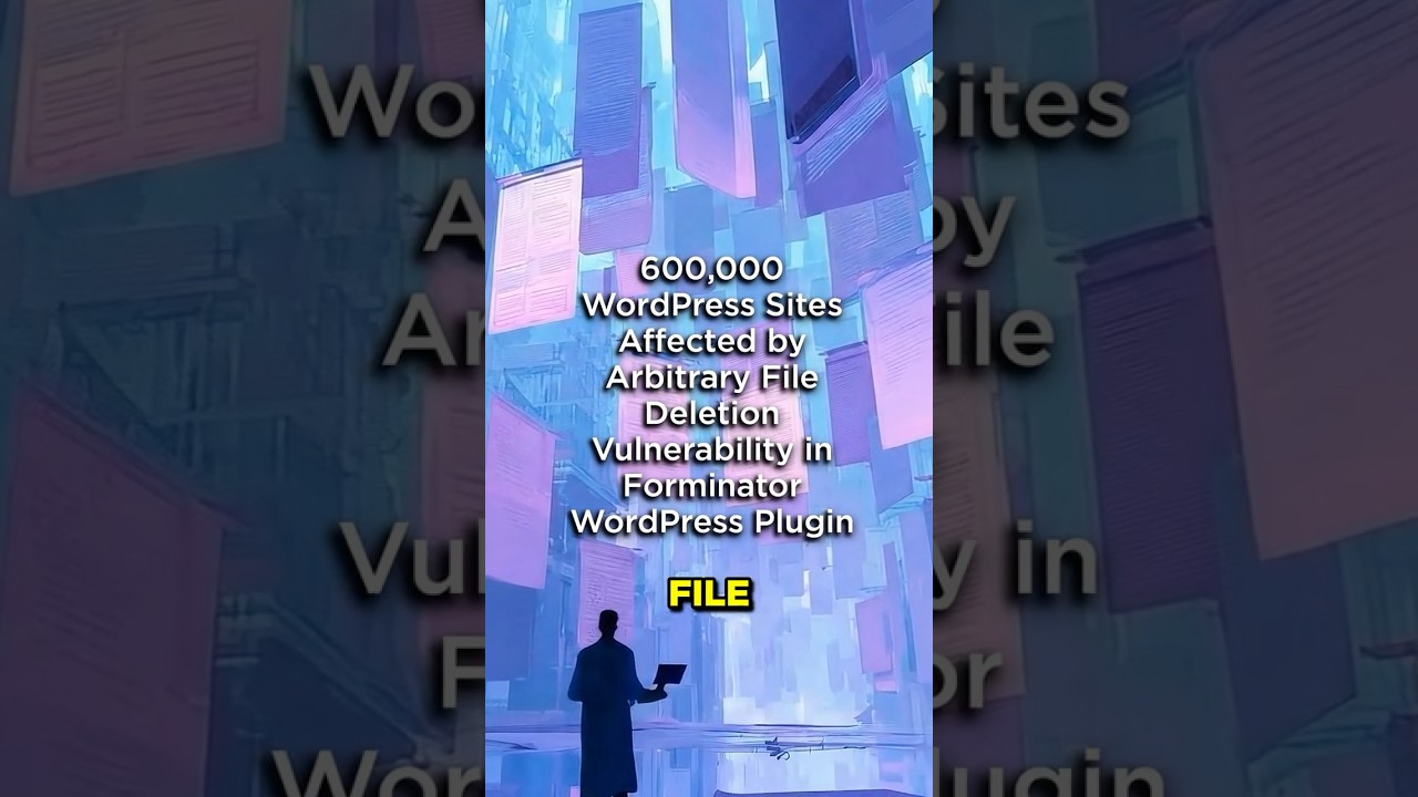 600,000 Sites at Risk from Forminator Plugin Vulnerability