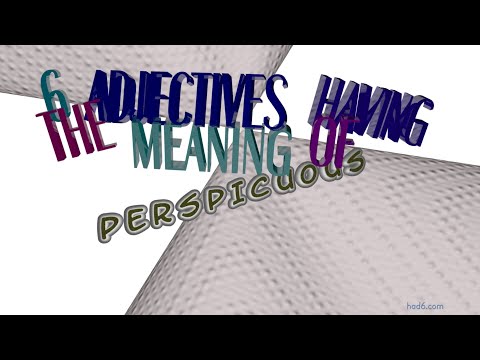 perspicuous - 7 adjectives similar to perspicuous (sentence examples)