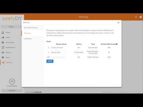 How to Change Sensor Names in Alarm.com