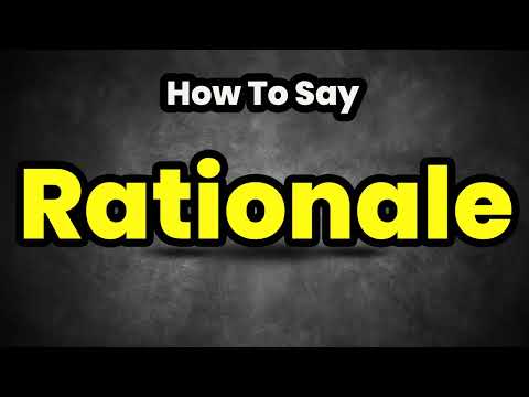 How To Pronounce Rationale? (CORRECTLY) Meaning & Pronunciation