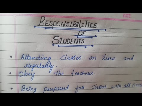 Duties of Students |Responsibility Of Students In English |Learn with SMR