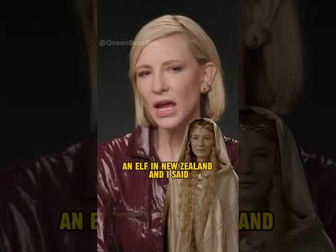 Cate Blanchett’s Initial Reaction to Playing Galadriel in LOTR 😊 #CateBlanchett #shorts