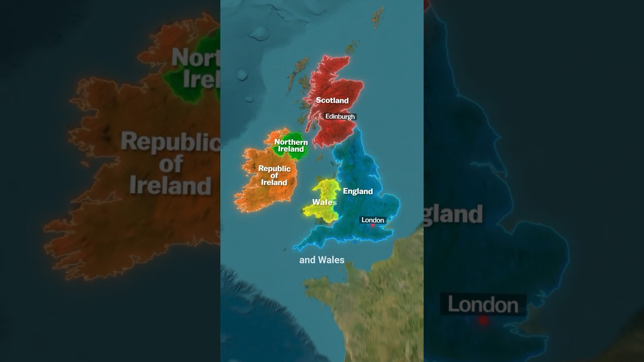 The Difference between Great Britain 🇬🇧 the UK and England📍