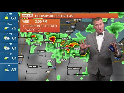 Highs in low 80s, spotty showers most of afternoon | WTOL 11 Weather