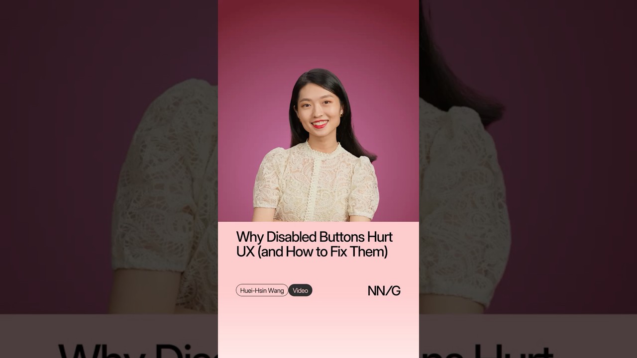 What is the problem with disabled buttons? #ui #uidesigntips #uidesign