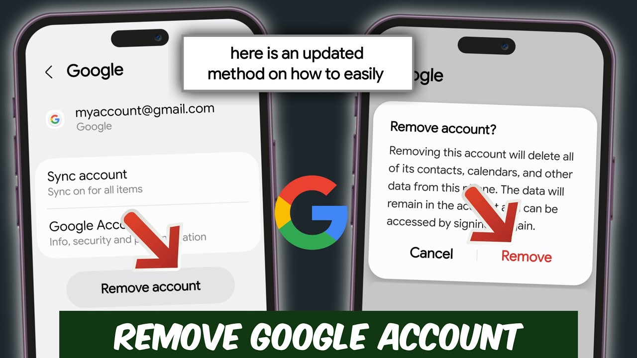 How to Remove Google Account from Android Phone 2026 | How to Remove Gmail Account from Android