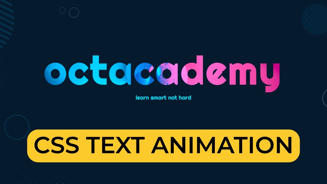 CSS Text Animation - Learn to do HTML/CSS Text Animation Effect Beginner Guide