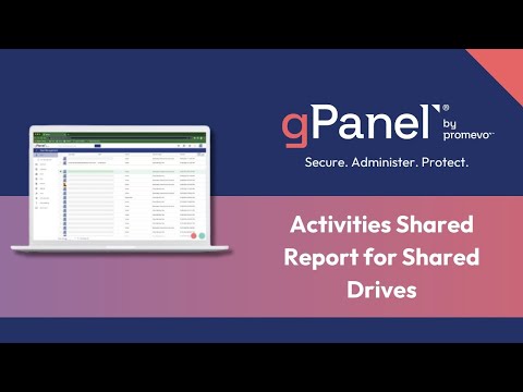 gPanel® Platform Update: Activities Shared Report for Shared Drives