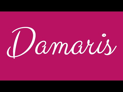 Learn how to Sign the Name Damaris Stylishly in Cursive Writing