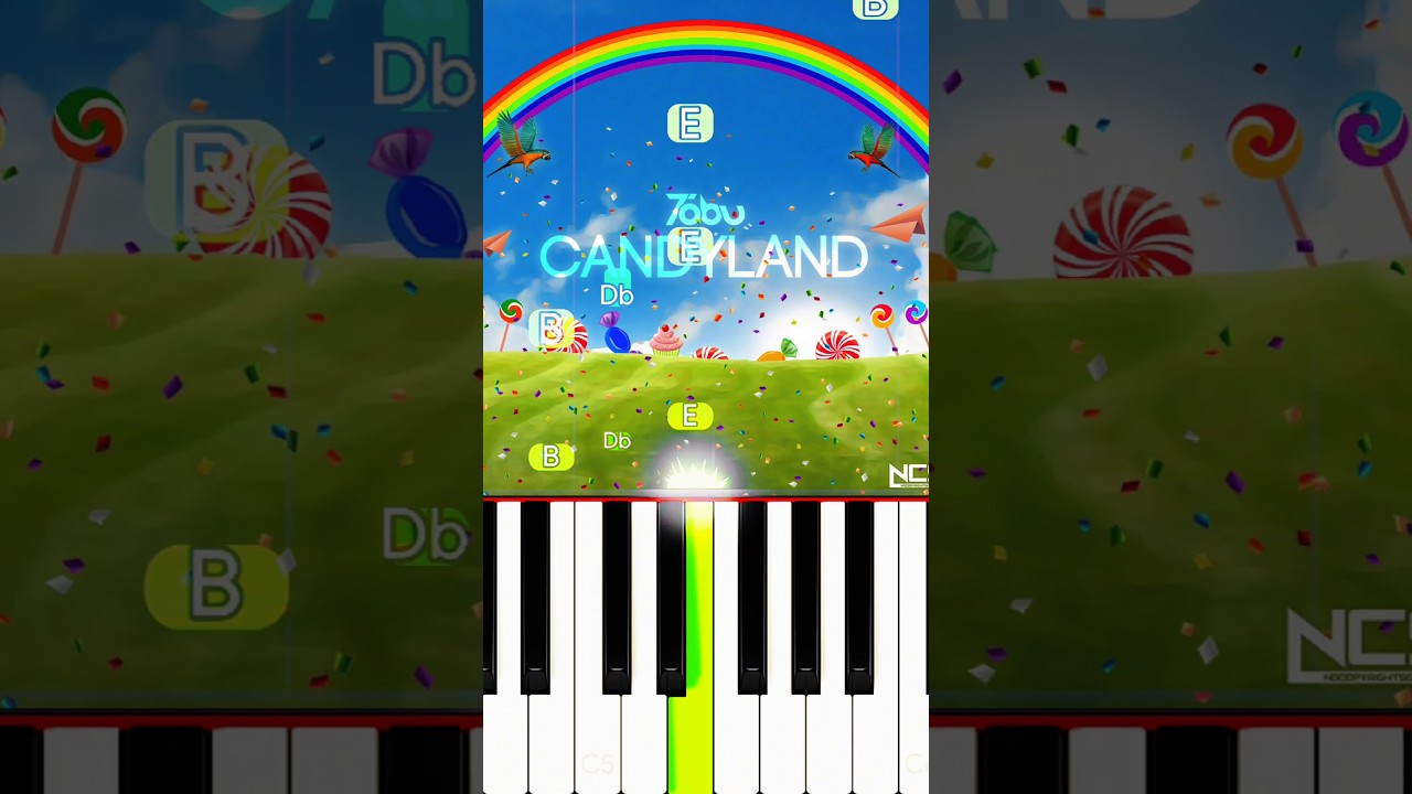 Tobu Candyland Piano Tutorial #shorts