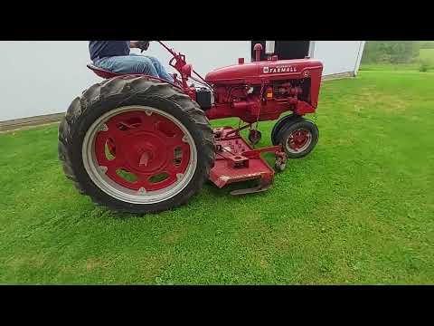 1951 International Harvester Farmall C tractor, includes a Woods L306 ...