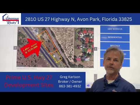 ADVR#1 PODCAST: Series: Prime US Hwy 27 Development Sites, Highlands County, FL