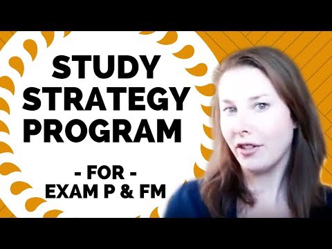 Study Strategy Program for Exam P & FM with Brea (Etched Actuarial)