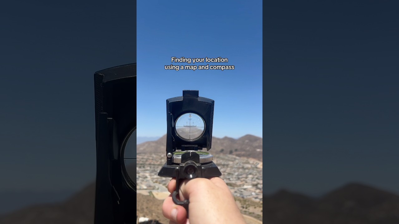 How to shoot a resection with your map and compass. #landnavigation #outdoors #compass #map