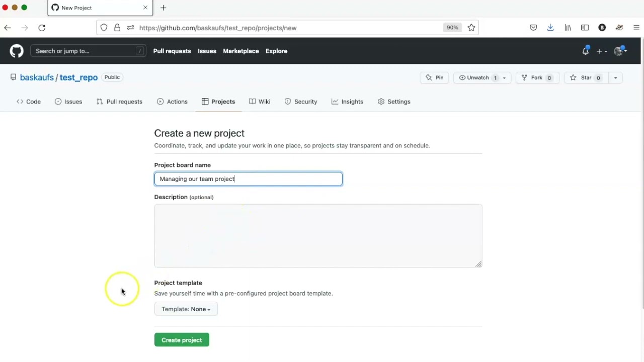 042b Creating a GitHub project