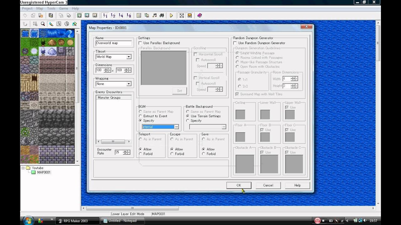RPG Maker 2003 Tutorial - Basics part 1