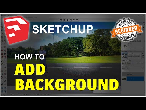 Sketchup How Add Background Tutorial